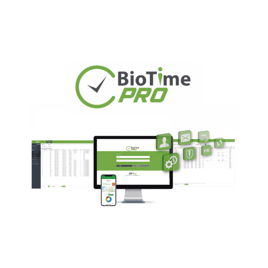 BioTime Pro ZKTeco Software de Tiempo y Asistencia | Grupo F&S